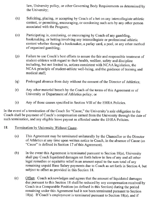 Read UNC contract extension Hubert Davis signed