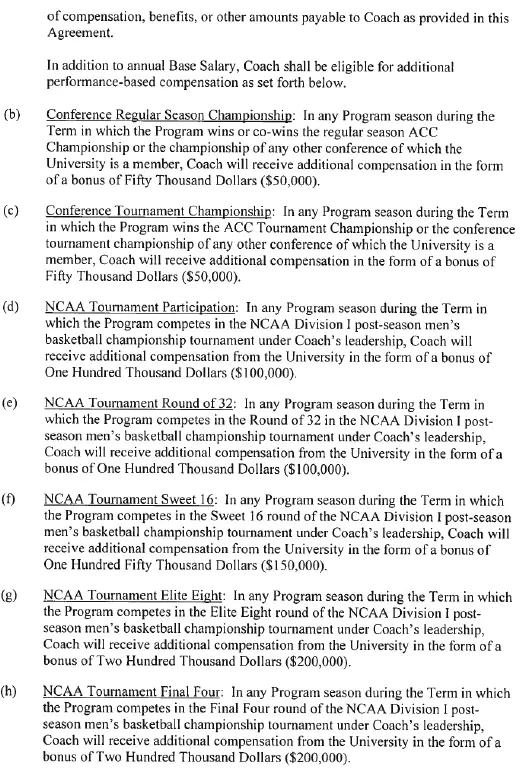 Read UNC contract extension Hubert Davis signed