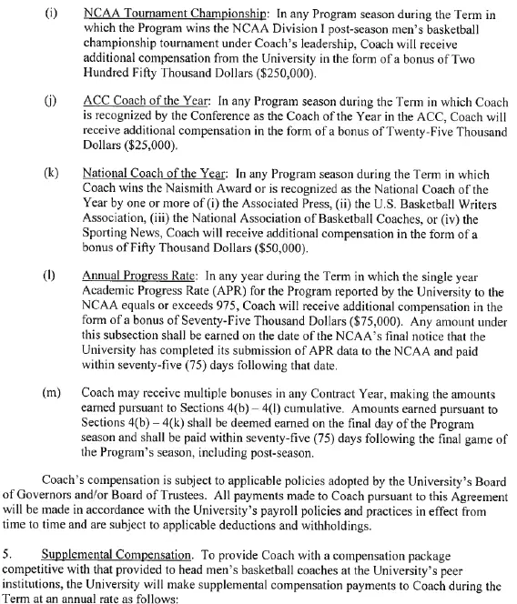 Read UNC contract extension Hubert Davis signed