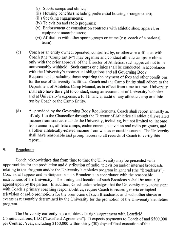 Read UNC contract extension Hubert Davis signed